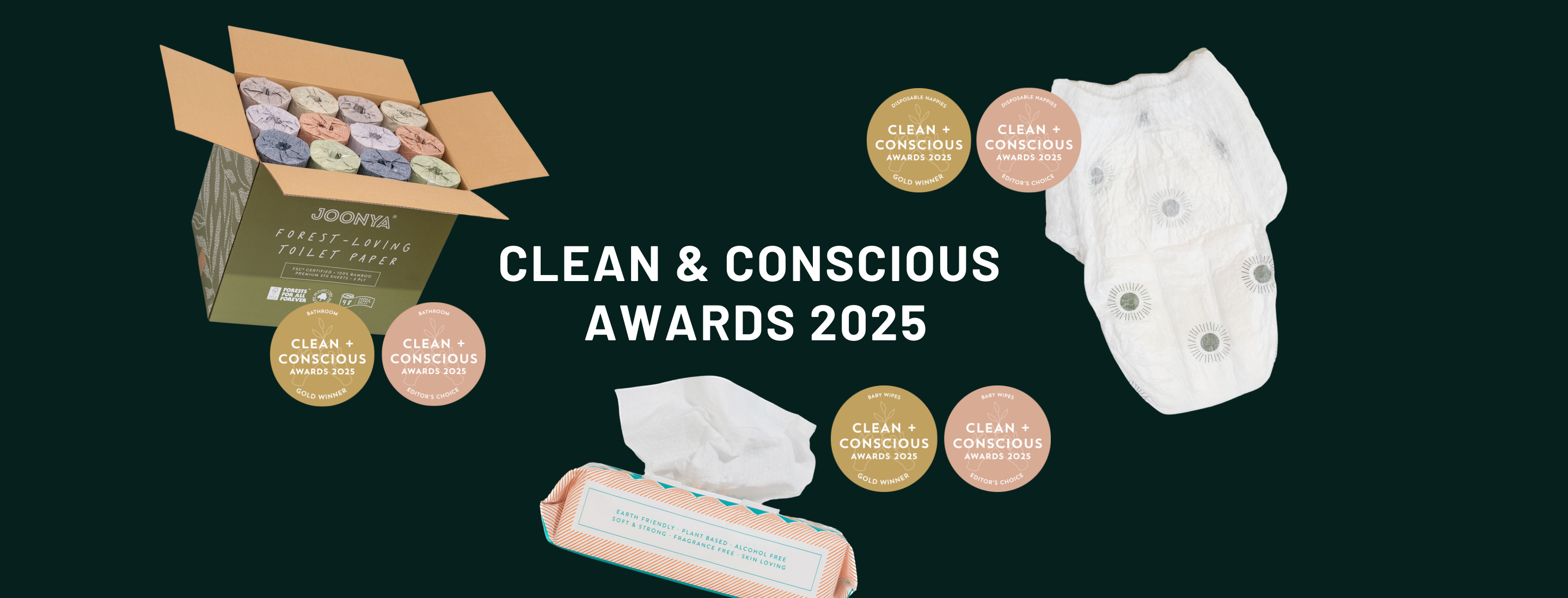Joonya Wins Gold at the 2025 Clean + Conscious Awards | Non-Toxic Baby